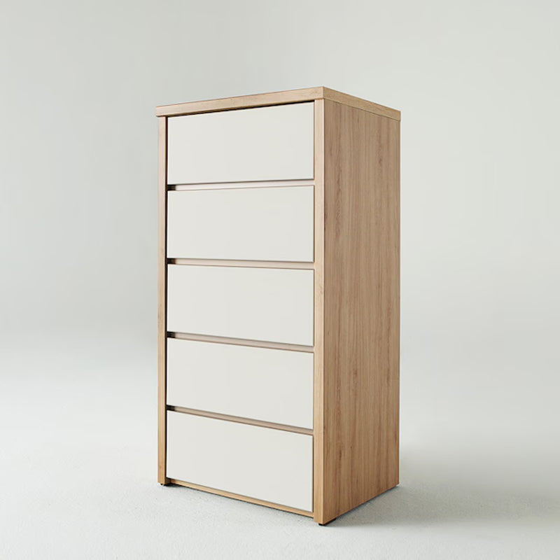MONA 6 Drawers Tallboy(A) - Oak & White – Catchers