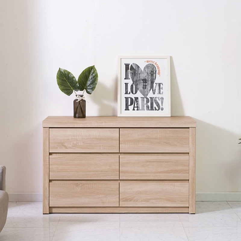 AMBER 6 Drawers Lowboy(A) - Oak – Catchers