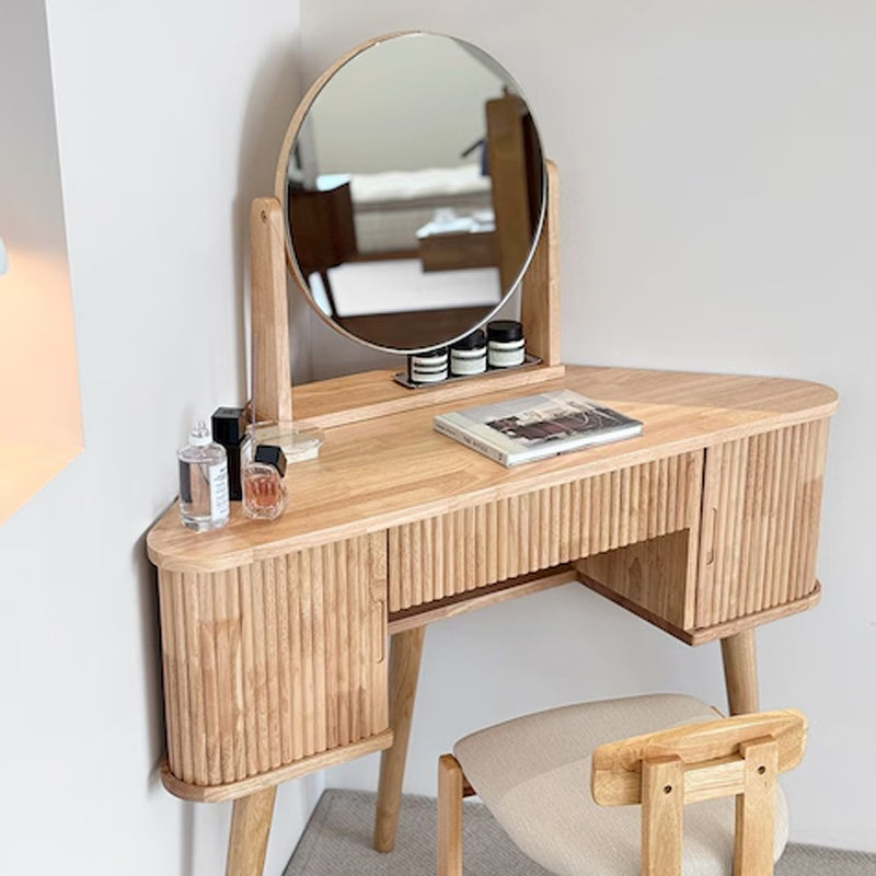 ROMAN Corner Dressing Table - Natural – Catchers